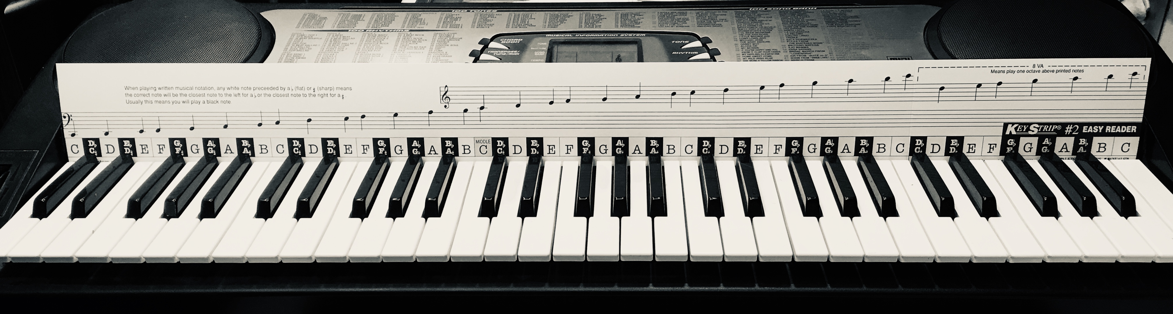 KeyStrip Set For 61 note Size Casios Includes KeyStrip 1 And 2 